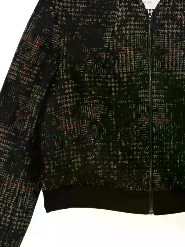 QUETSCHE Check-pattern Bomber Jacket