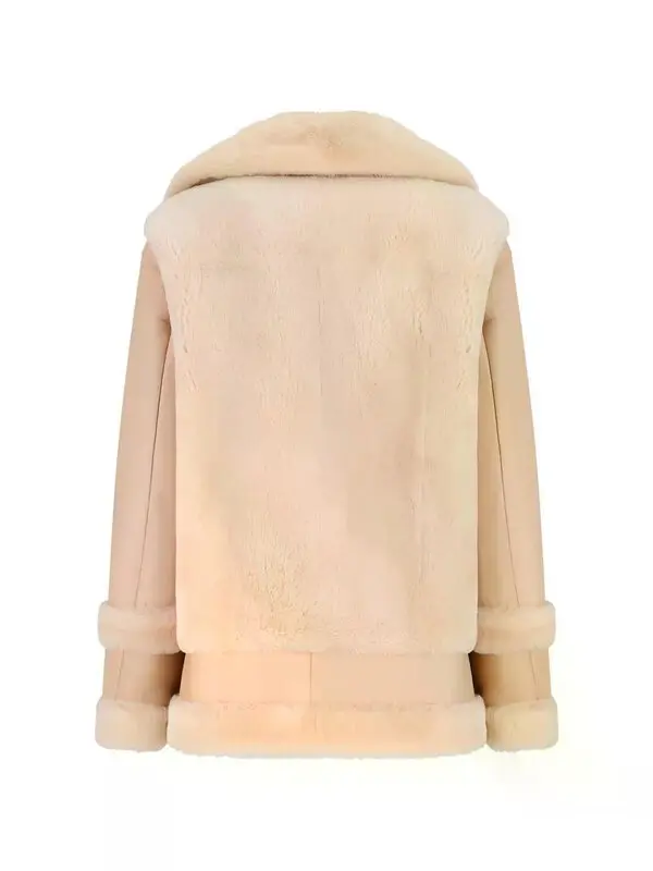 BLANCHA Panelled Shearling Jacket