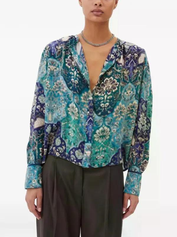 MARIA CHER Lugo Mia Floral-print Shirt - Pink