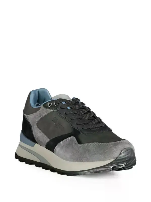 BLAUER. Suede Panelled Sneakers