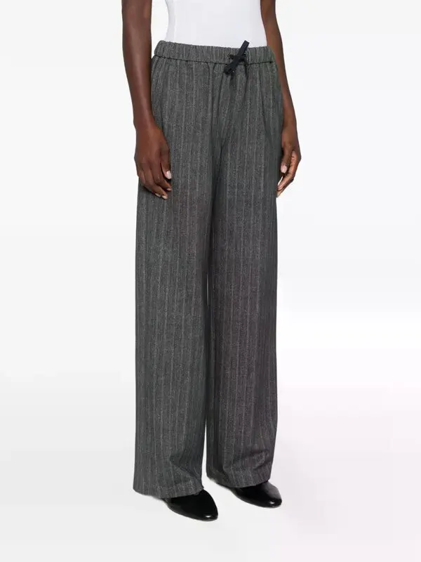 CIRCOLO 1901 Pinstripe Drawstring-waist Trousers - Blue