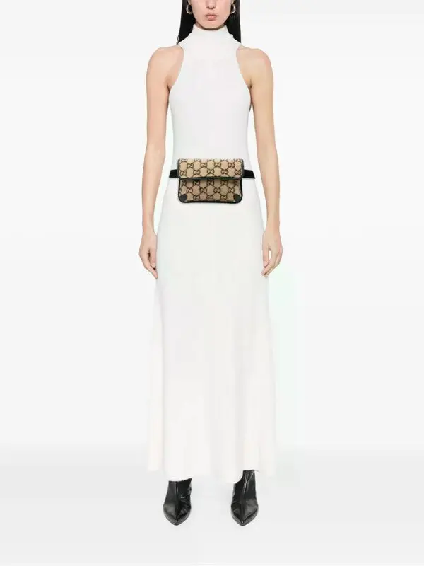 Gucci 2000-2015 Gg Wool Slim Belt Bag - Neutrals