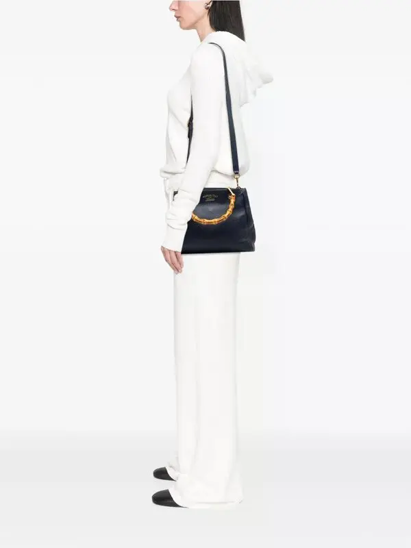 Gucci 2000-2015 Small Calfskin Bamboo Shopper Satchel