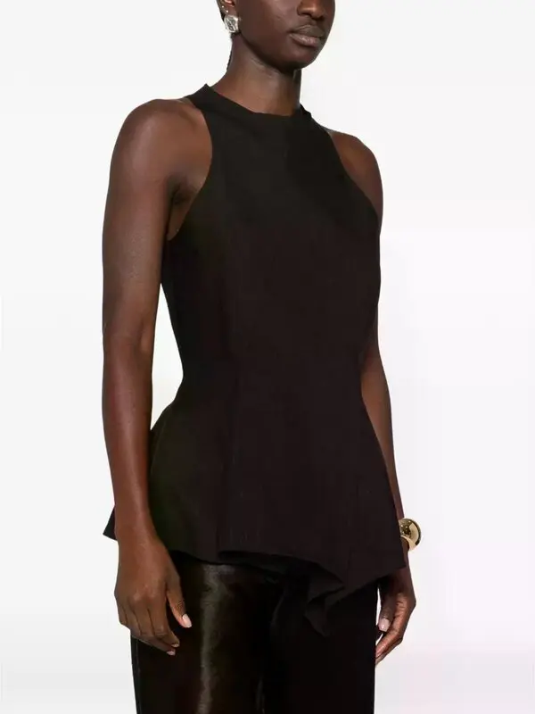 Magda Butrym Asymmetric Peplum Blouse