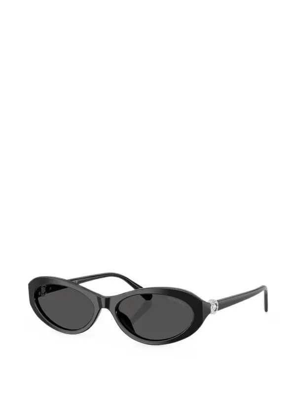 SWAROVSKI Crystal-embellished Oval-frame Sunglasses