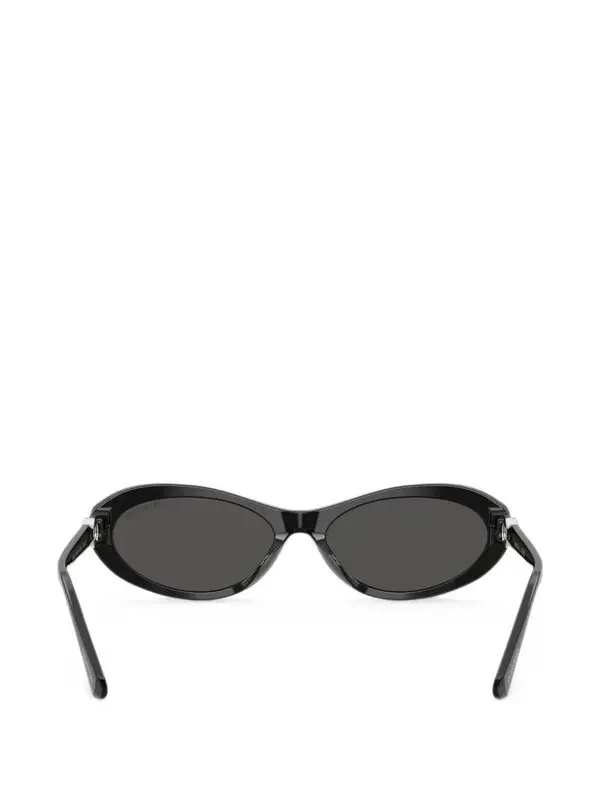 SWAROVSKI Crystal-embellished Oval-frame Sunglasses