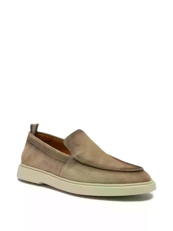 Officine Creative Bones 002 Suede Loafers - Brown