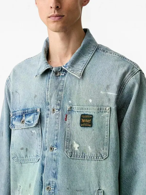 LEVI'S Sunrise Distressed Denim Jacket