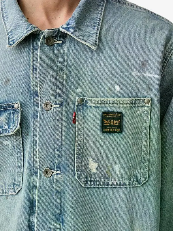 LEVI'S Sunrise Distressed Denim Jacket