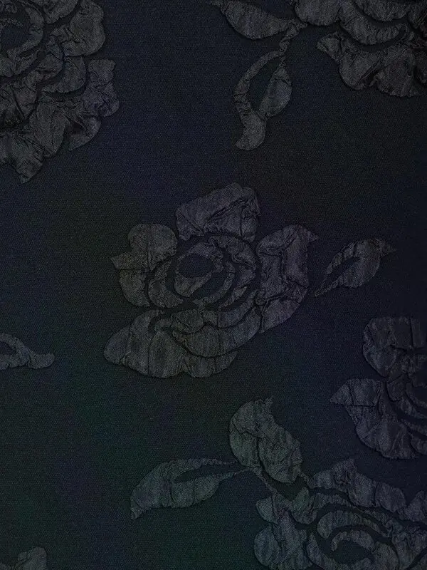 ROTATE BY BIRGER CHRISTENSEN Jacquard Mini Dress Dark Blue