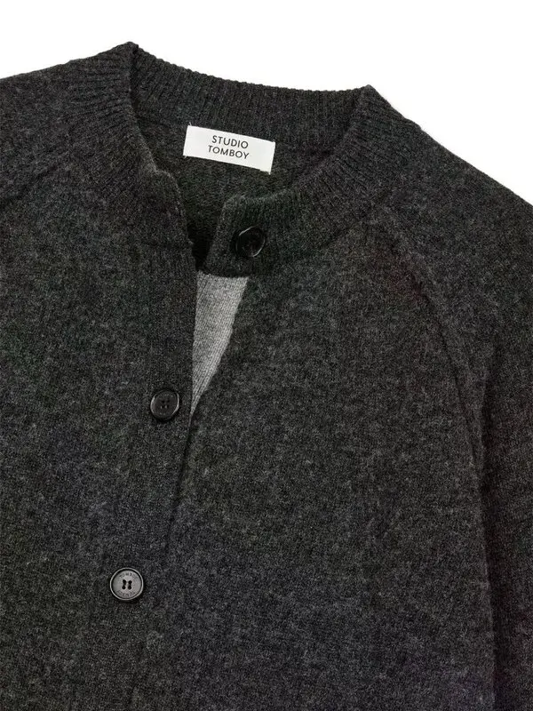 STUDIO TOMBOY Raglan-sleeve Button-up Cardigan