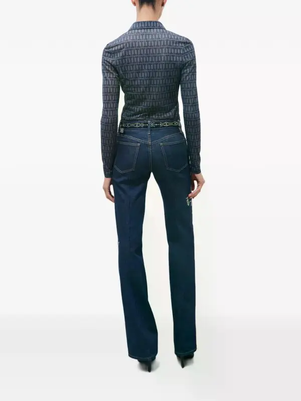 Tory Burch Embellished Bootcut Jeans