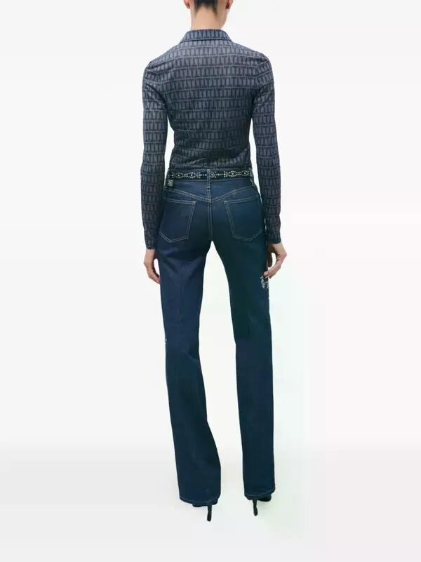 Tory Burch Embellished Bootcut Jeans