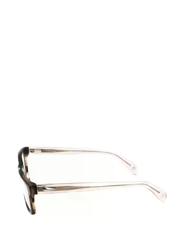 Rag & Bone Horn-effect Rectangle-frame Glasses