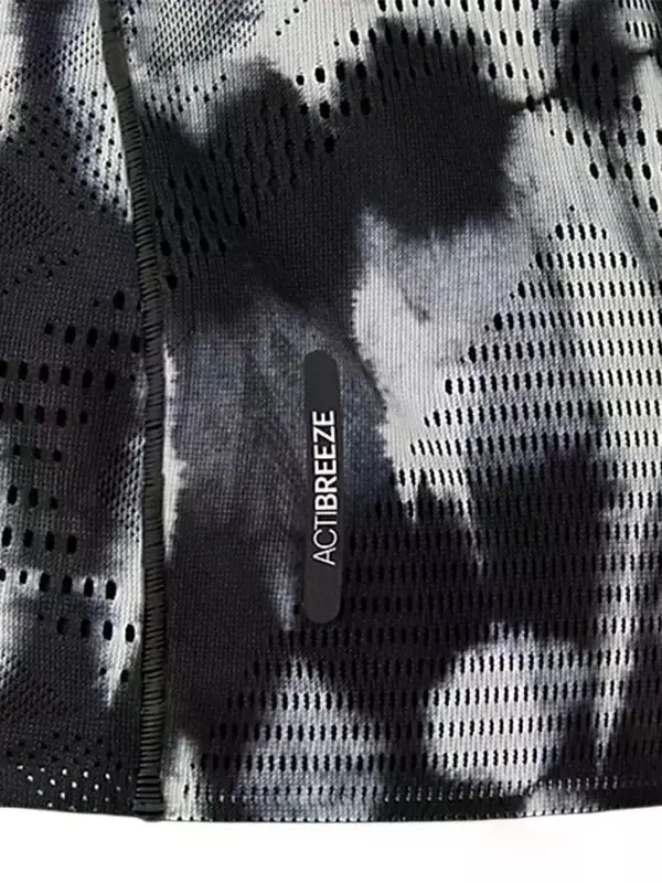 Asics Limited Series Metarun Tie-dye Raglan-sleeve T-shirt - Black