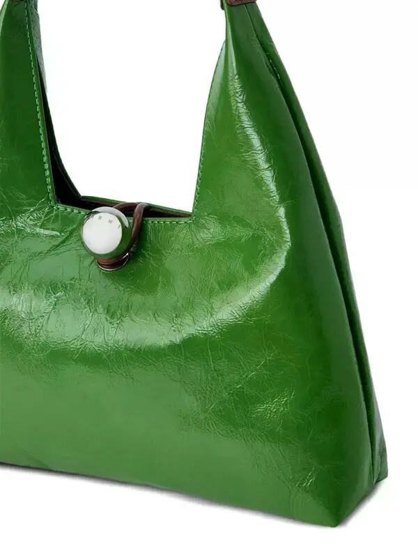 Marni Leather Tote Bag - Green