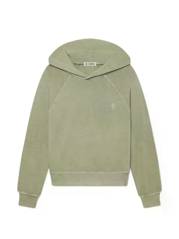Eterne Shrunken Raglan-sleeve Hoodie