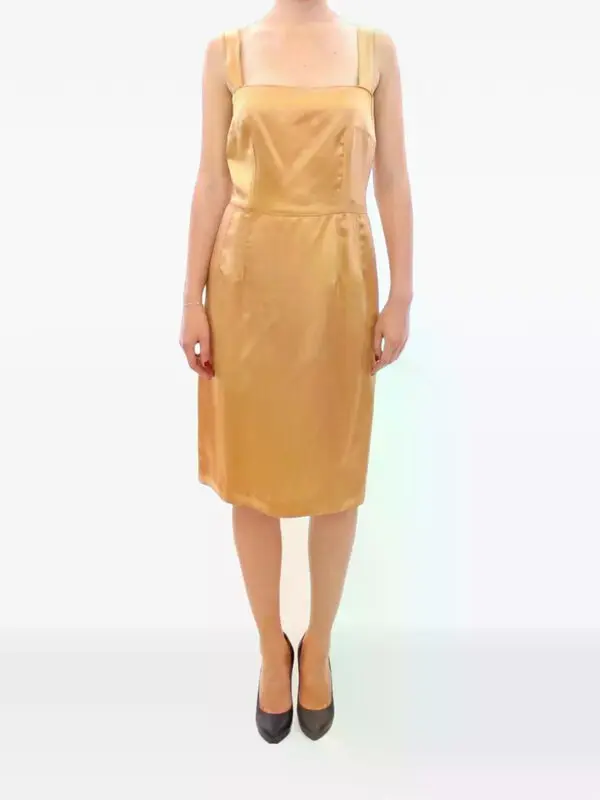 Dolce & Gabbana Square-neck Mini Dress - Orange