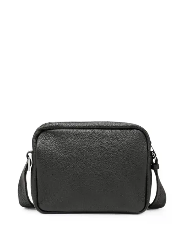 Loewe Medium-pebble Messenger Bag In Supple Grained Calfskin - Black