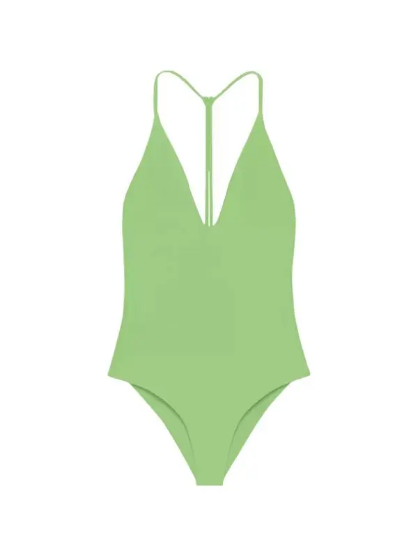 Jade Swim V-neck Swimsuit - Green