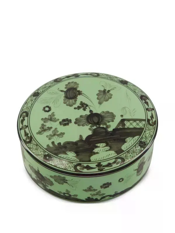 GINORI 1735 Bario Floral Round Box