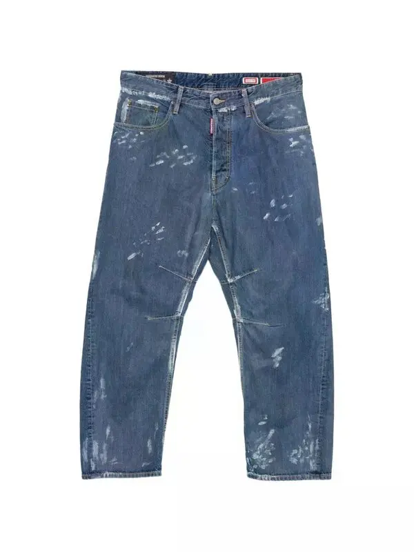 Dsquared2 Kawaii Paint-splatter Distressed Jeans