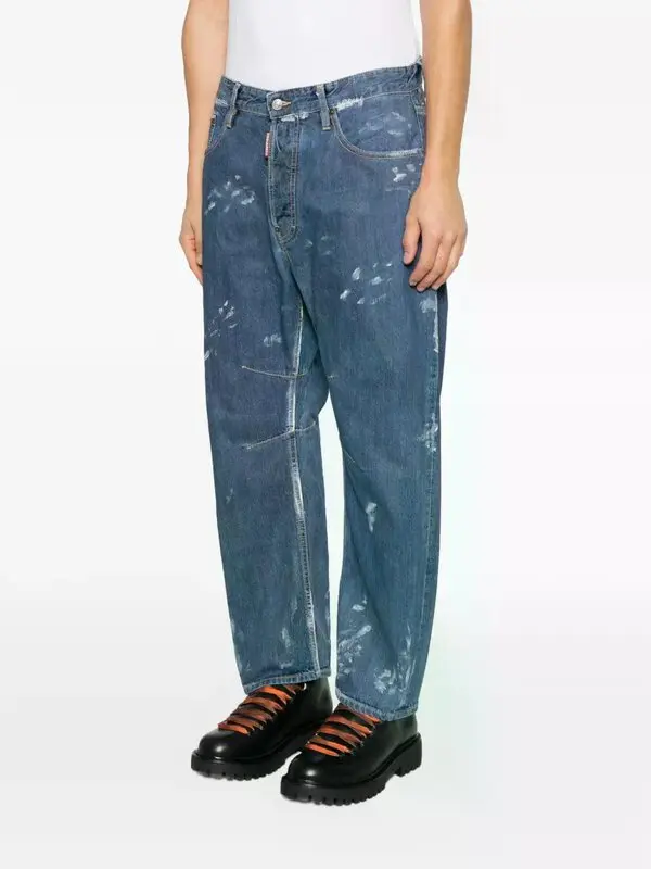 Dsquared2 Kawaii Paint-splatter Distressed Jeans