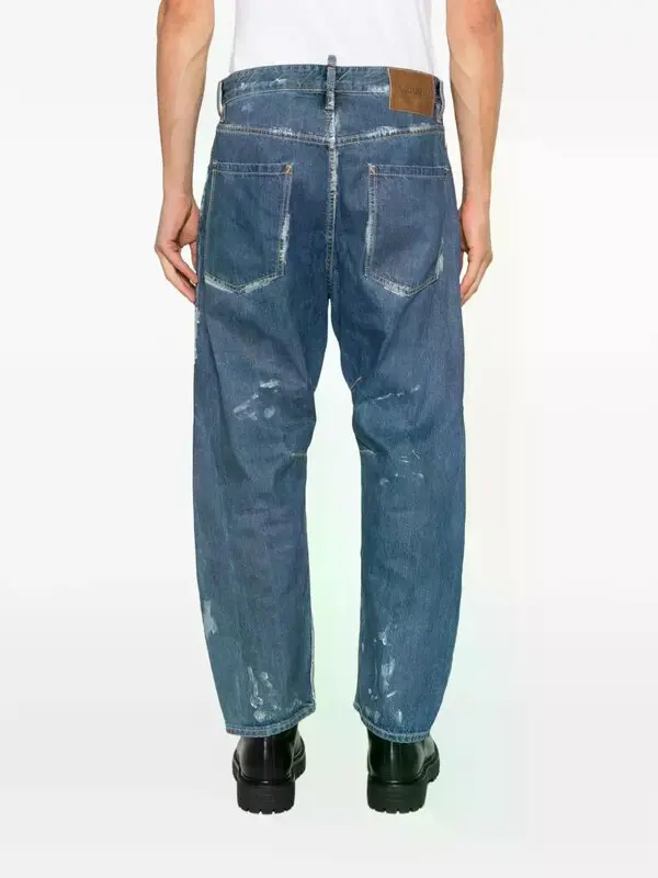 Dsquared2 Kawaii Paint-splatter Distressed Jeans