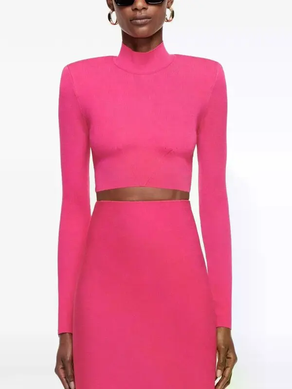 Roland Mouret Cropped Roll-neck Top