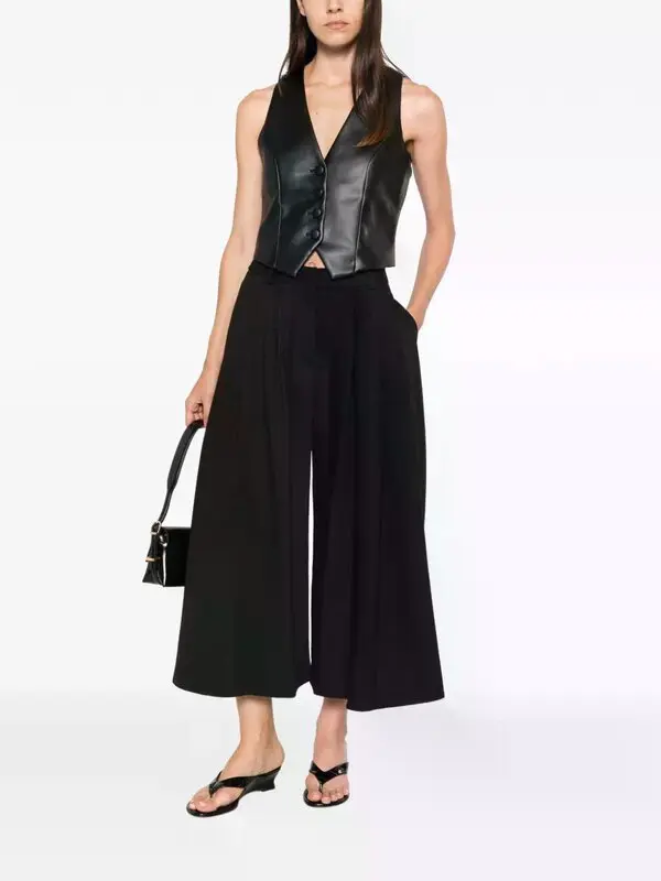 Imperial Pleated Wide-leg Trousers