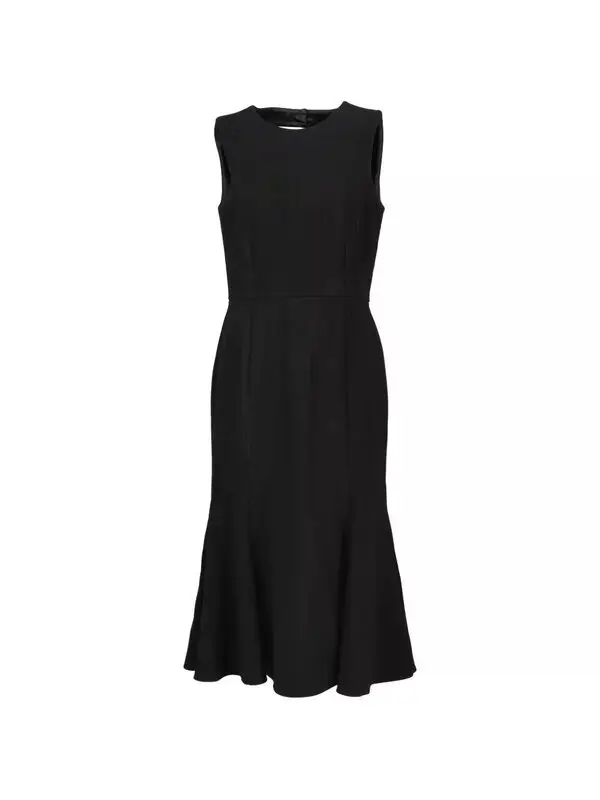 Dolce & Gabbana Open-back Midi Dress - Black