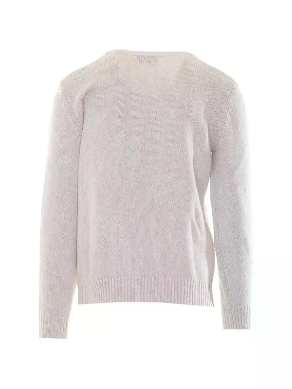 Alpha Studio Crew-neck Ribbed-trim Sweater