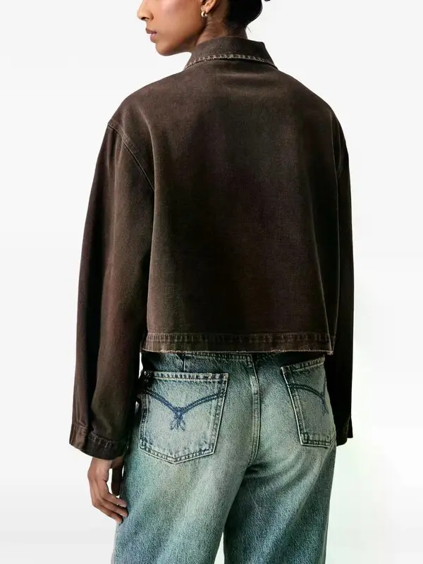 VICOLO Embellished-button Denim Jacket