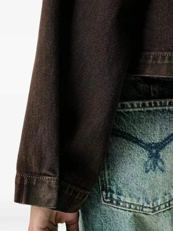 VICOLO Embellished-button Denim Jacket