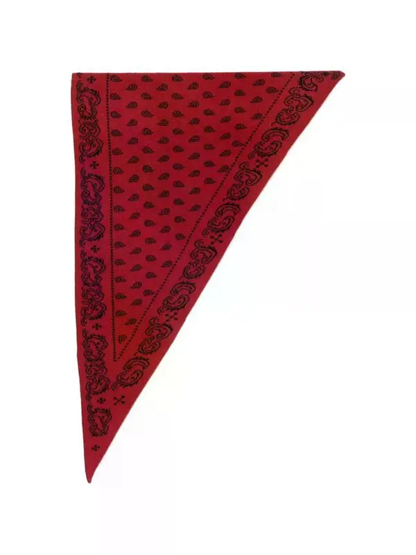 Guest In Residence Paisley-print Bandana Scarf - Red