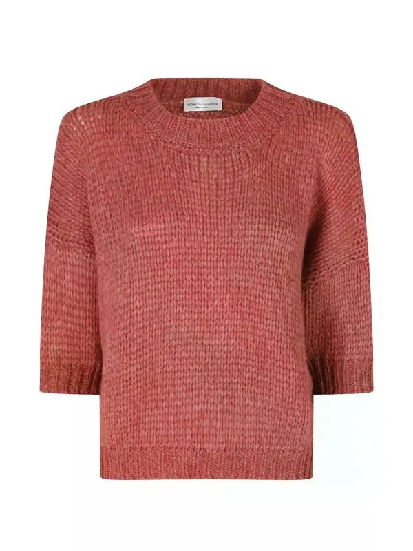 ROBERTO COLLINA Maglia Girocollo Chunky-knit Jumper - Pink