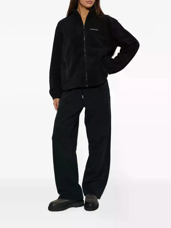 Canada Goose Tayen Logo-patch Oversized Jacket - Black