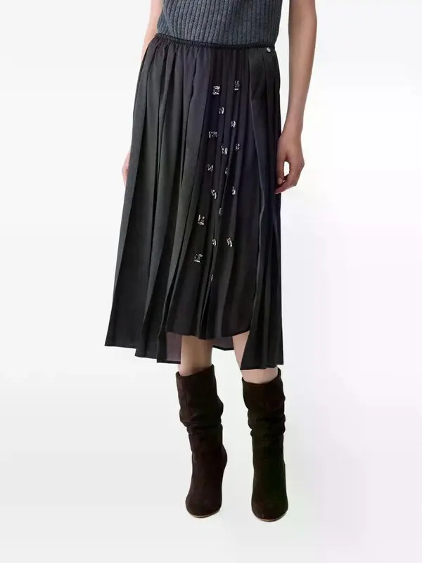 Liu Jo Pleated Skirt With Jewel Embroidery