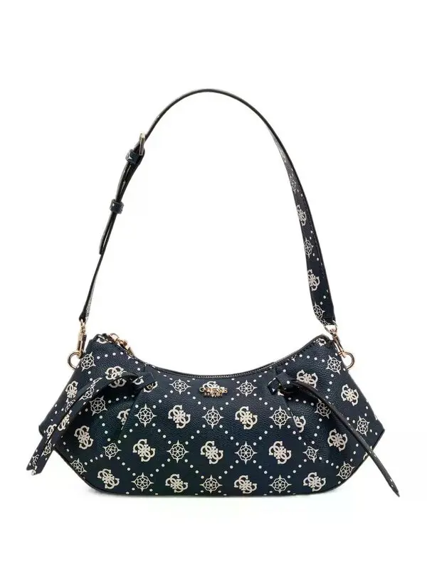 Guess Allegra Monogram-print Logo-plaque Shoulder Bag