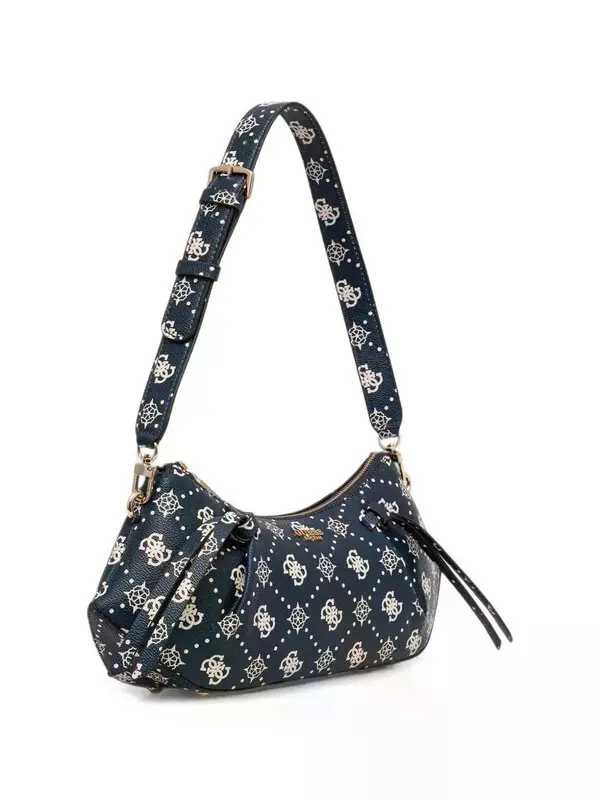 Guess Allegra Monogram-print Logo-plaque Shoulder Bag
