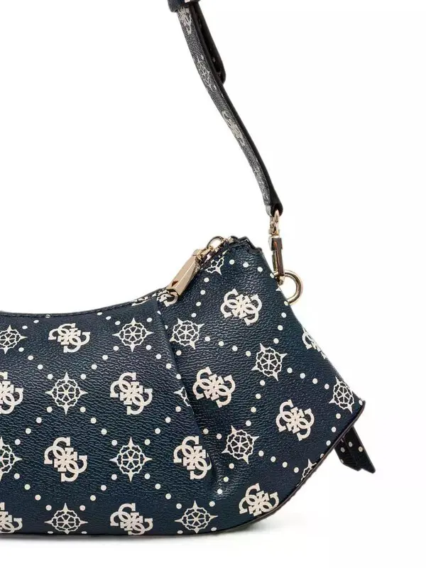 Guess Allegra Monogram-print Logo-plaque Shoulder Bag