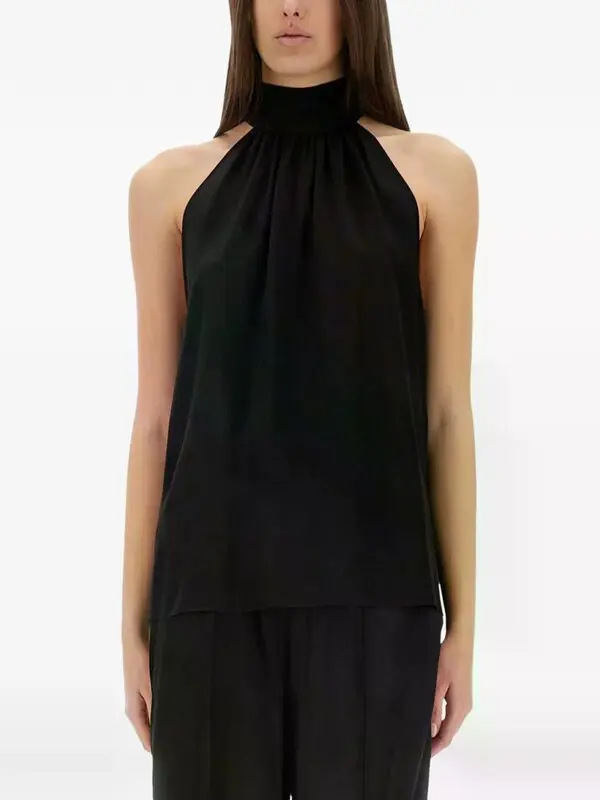 TOM FORD Lavalliere Halterneck Top - Black