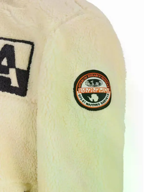 NAPAPIJRI Logo-fleece Half-zip Sweater