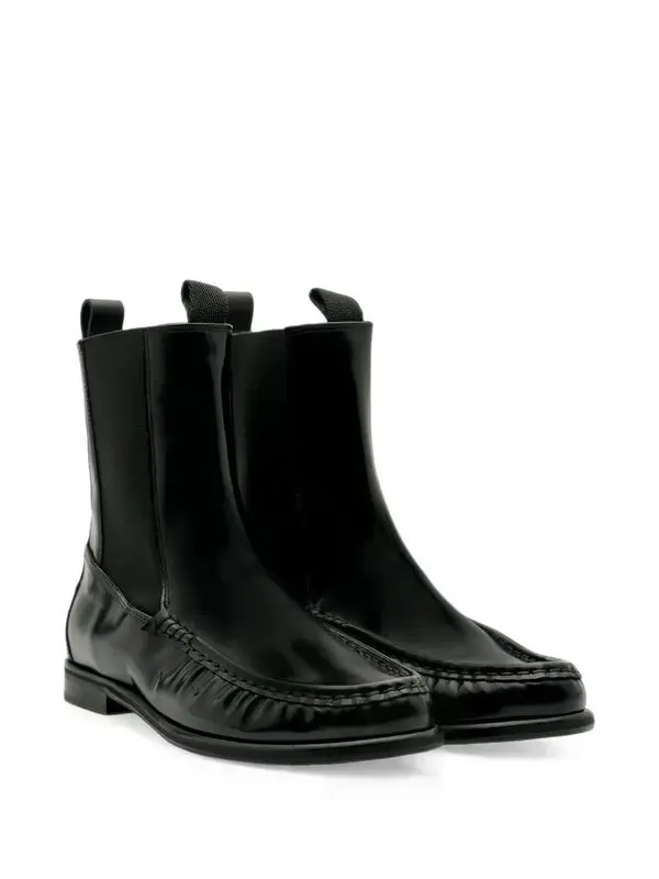 LOTTUSSE Lara Chelsea Loafer Boots - Black