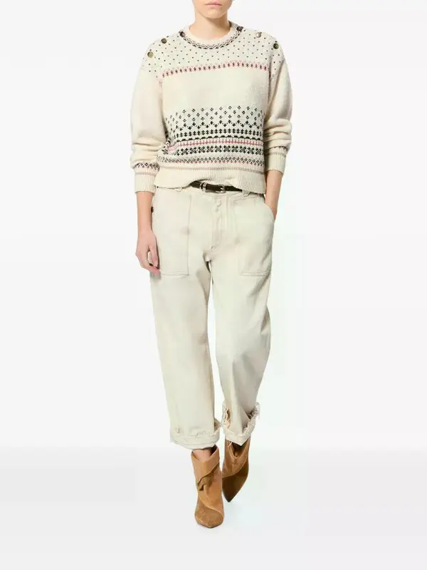 MARANT ETOILE Buttoned-shoulder Sweater