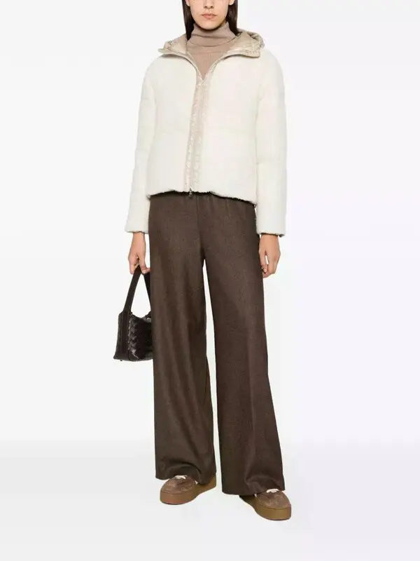 Herno Sequin-embellished Hooded Puffer Jacket
