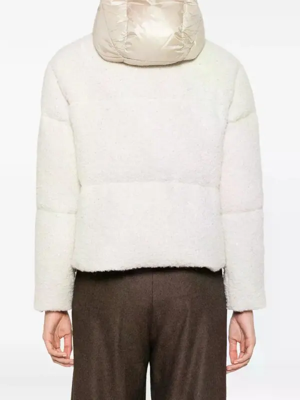 Herno Sequin-embellished Hooded Puffer Jacket