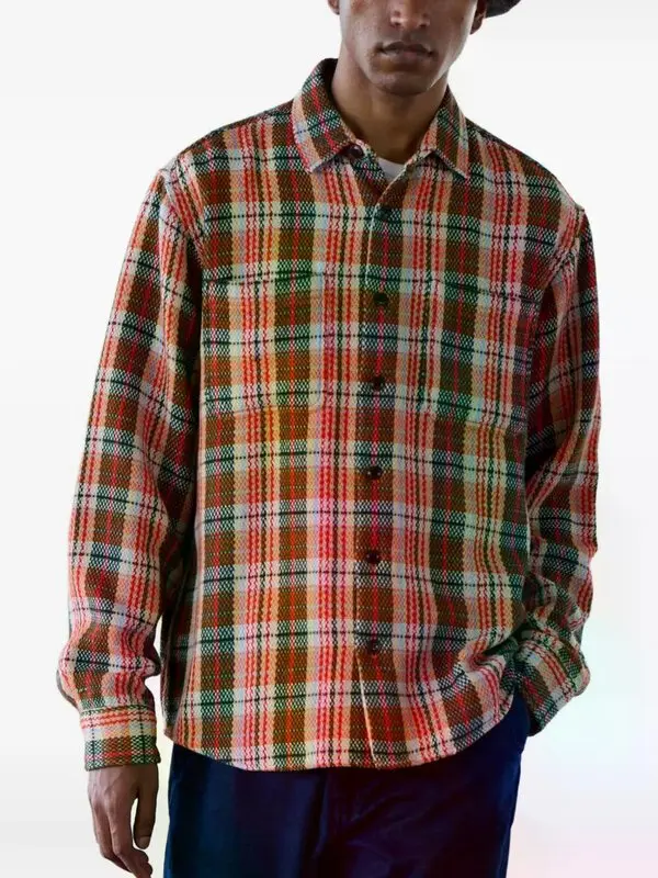 ORIGINAL MADRAS TRADING COMPANY No111 Round Tail Button-down Shirt