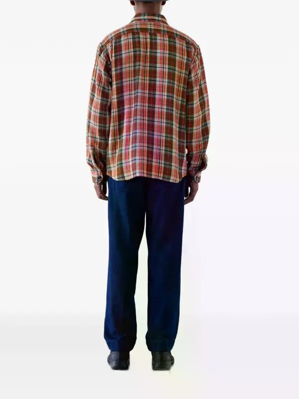 ORIGINAL MADRAS TRADING COMPANY No111 Round Tail Button-down Shirt