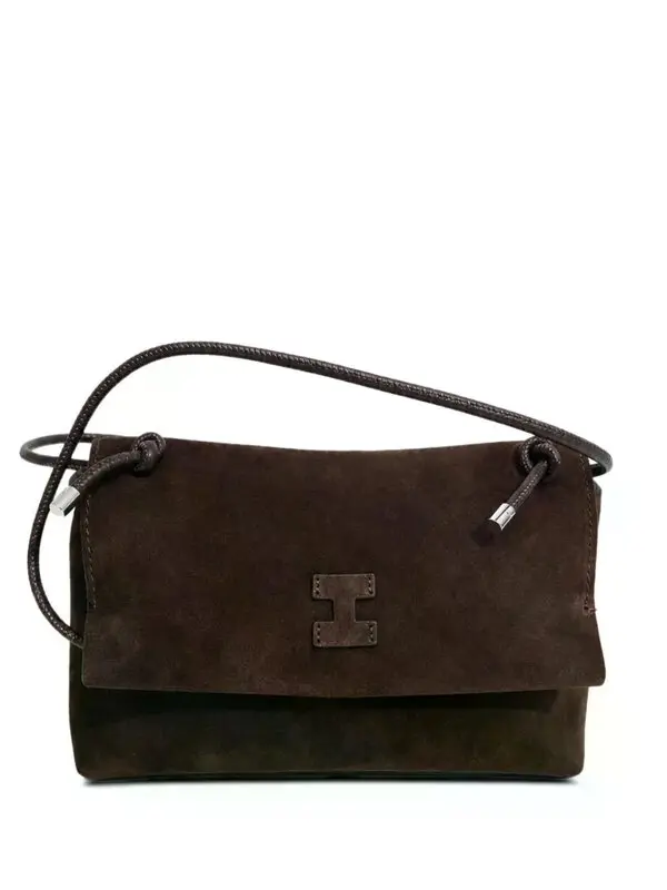 IACUCCI Suede Logo-patch Cross Body Bag